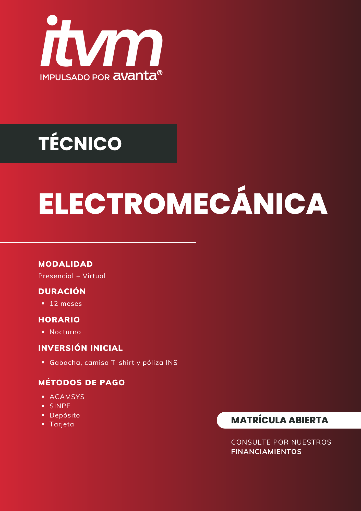 ELECTROMECÁNICA - ITVM Liderazgo Automotriz